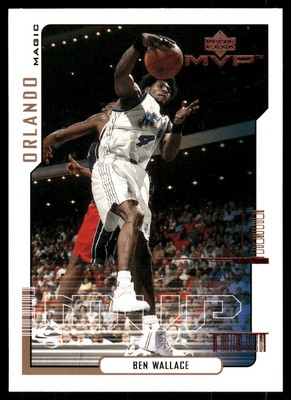 Ben Wallace 2000-01 Upper Deck MVP Basketball Excellent | eBay