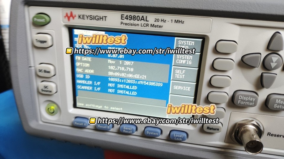 E4980AL KEYSIGHT Agilent Precision LCR Meter 20 Hz-1MHz *IW | eBay UK