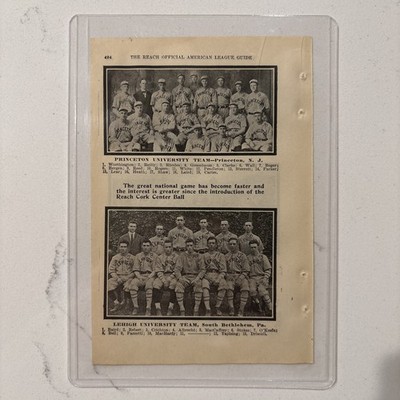 1912 Princeton/Lehigh/Williams College MA Baseball Team Pictures ...