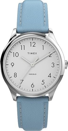 TIMEX MODERN EASY READER LEATHER LADIES WATCH | eBay