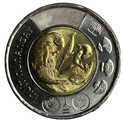 2024 CANADA 2 TWO DOLLARS NON COLOURED CELEBRATING INUIT NUNANGAT ...