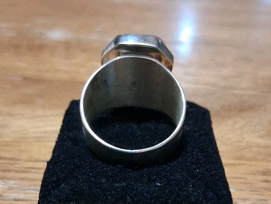 Desert rose trading company faceted Blue Stone sterling silver band ...