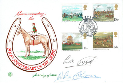 Lester Piggott & Willie Carson Multi Signed Autograph Horse Racing FDC ...