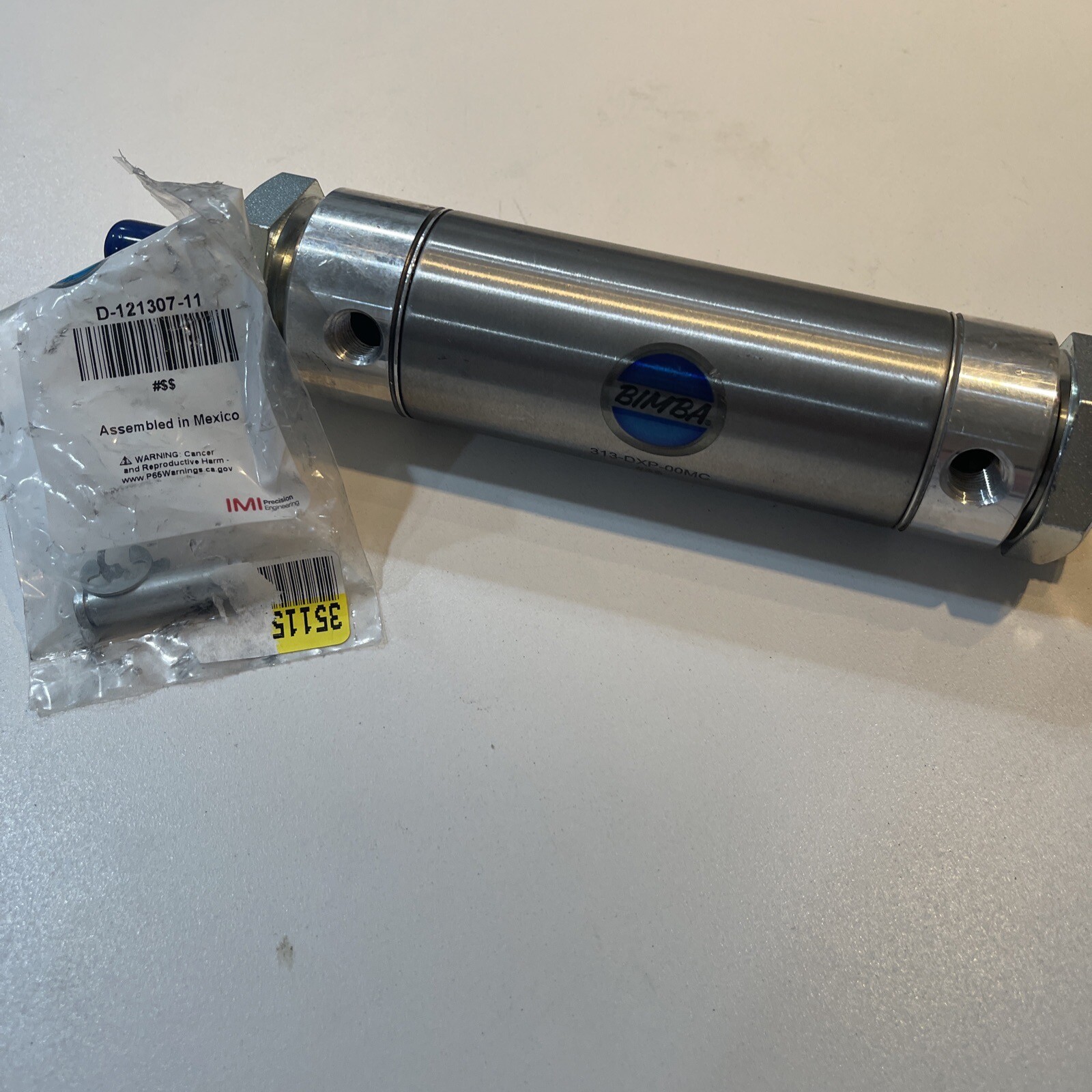 Bimba Pneumatic Cylinder 3 In Stroke Air Return 314-DXP-00MC | eBay