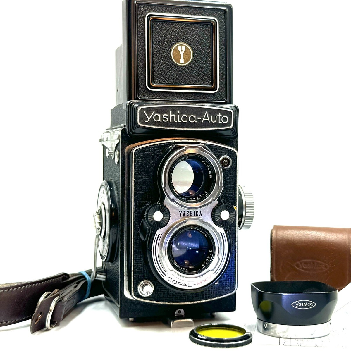 Yashica Mat 124g 6x6 Tlr Camera W Leather Case Neck TLR Cameras,