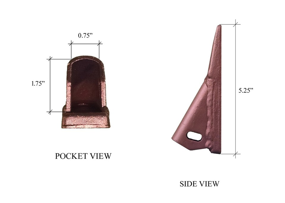 6 - Gannon Scraper Box Shanks with Scarifier Teeth - H920 & 8075 | eBay