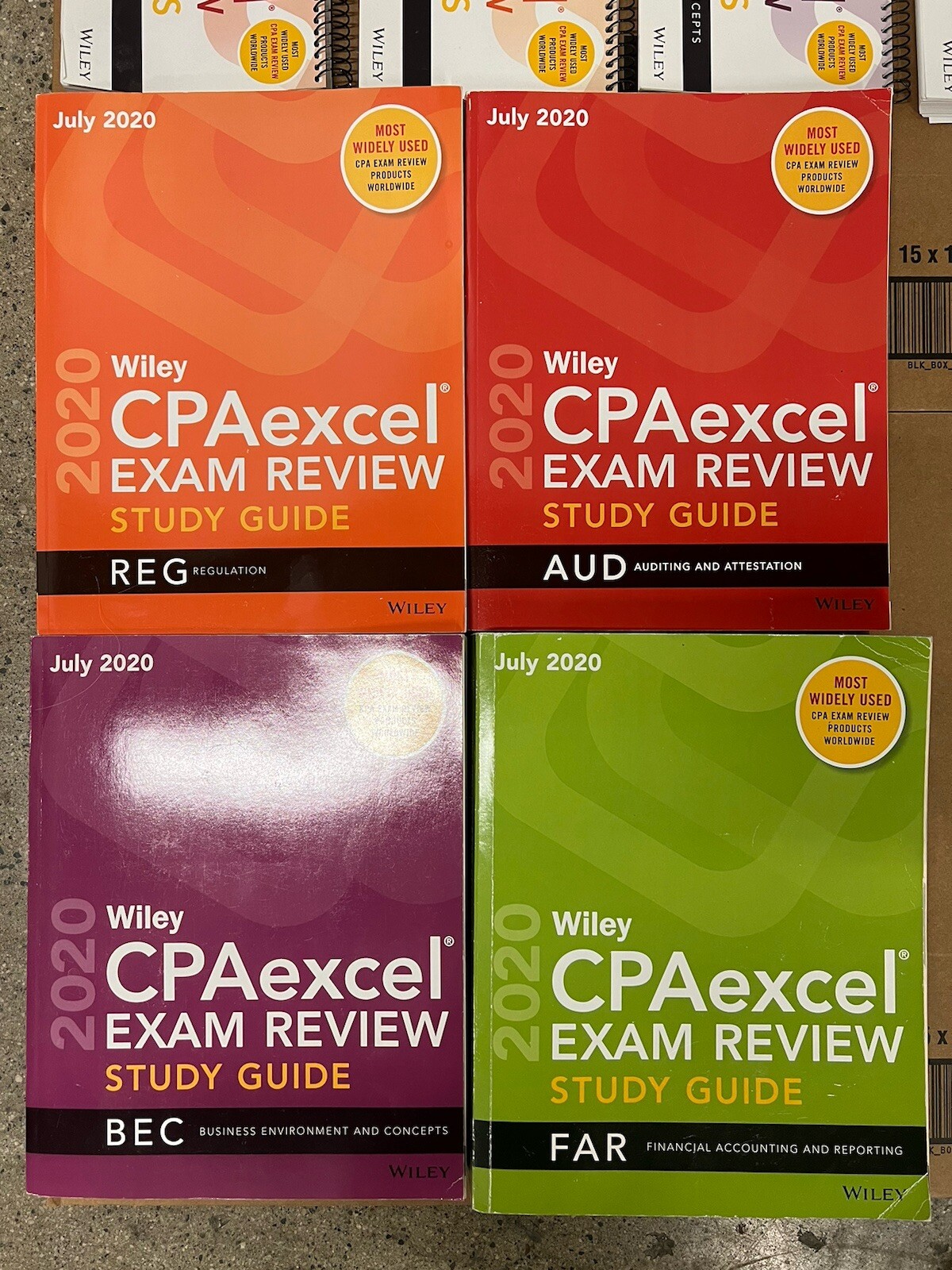 Wiley CPA Exam Prep Materials Complete 2020 Set Flashcards Notes and ...