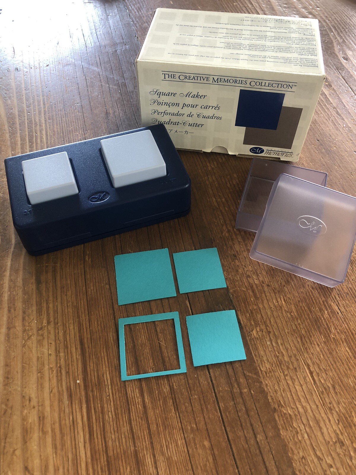 Creative Memories Square Paper Punch 1 1/4" - 1 1/2" Original Box ...