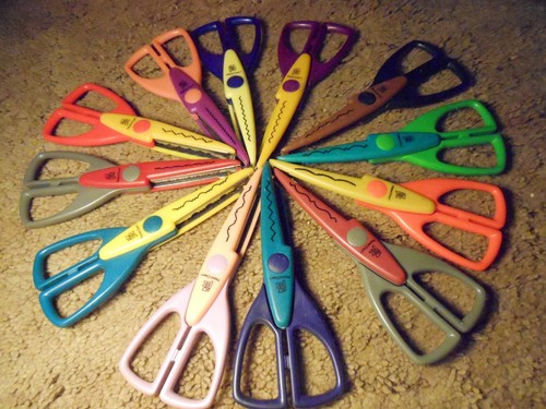 Provo-Craft 6.5” Scrapbooking Scissors Decorative Edge Paper Shapers ...