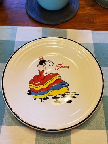 FIESTA DANCING LADY LUNCHEON PLATE AND TAPERED MUG | eBay