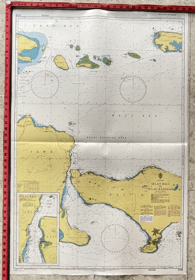Admiralty 3726 SELAT BALI TO PULAU KANGEAN Genius Nautical Maritime Map ...
