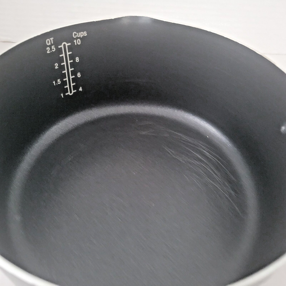 T-Fal Heat Mastery 2.5 QT Pot With Strainer Lid Pre Owned #88-101-3184 ...