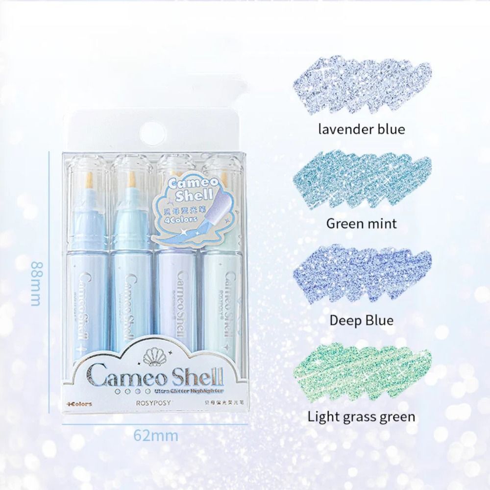 4pcs Spot Liner Glitter Marker Pens Sketch Graffiti Marker New ...