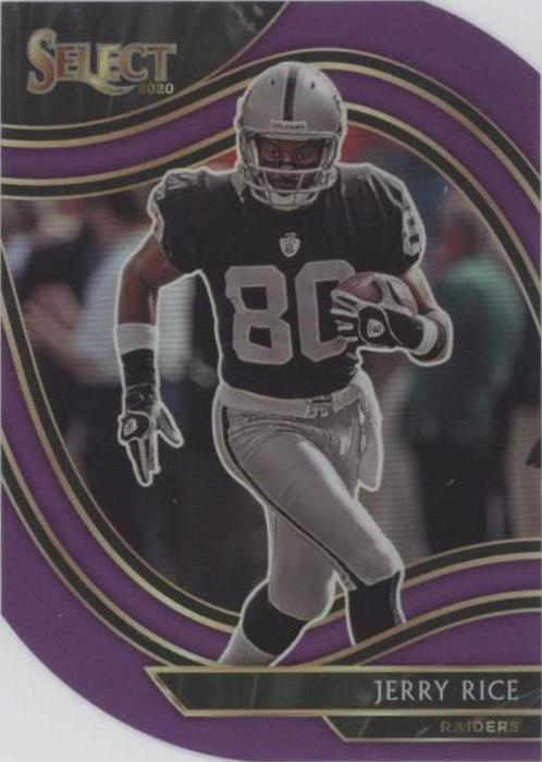 2020 Panini Select - Field Level Jerry Rice #320 Purple Prizm Die-Cut ...