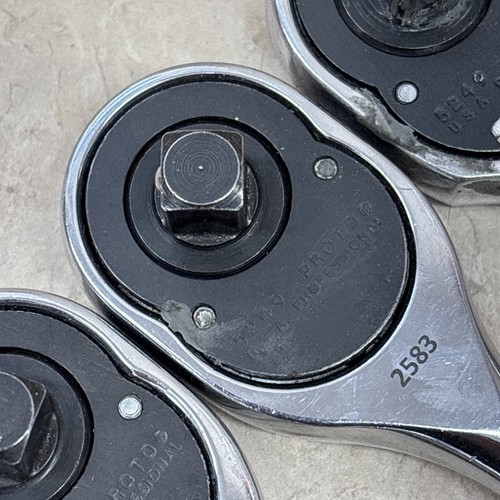 Proto 3/8" Drive Pear Head Ratchet 5249 Made in USA Lot of 3 | eBay