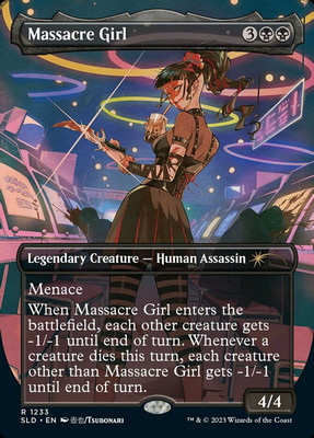 [1x] Massacre Girl - Borderless Near Mint, English Secret Lair MTG ...