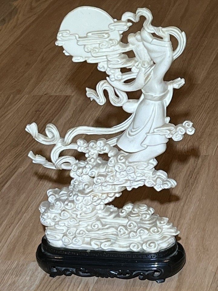 Vintage Celluloid Chinese Figurine Statue Vita Statue Figure Fairy Of ...