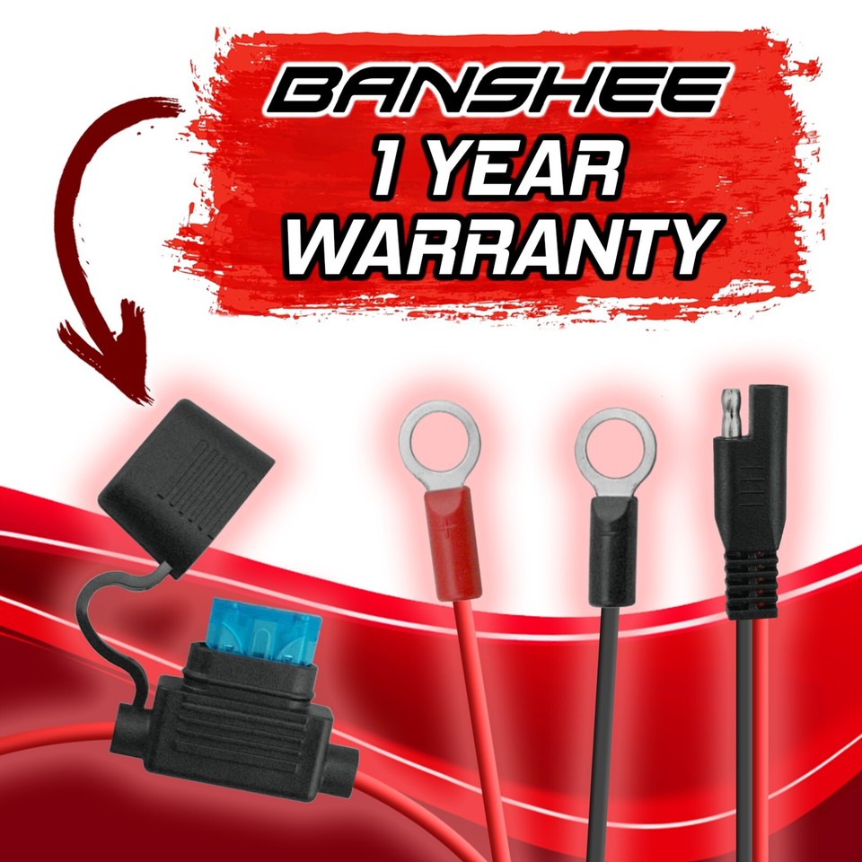 16AWG SAE Connection Cable Adapter SAE to O Ring Cord Battery Charging ...