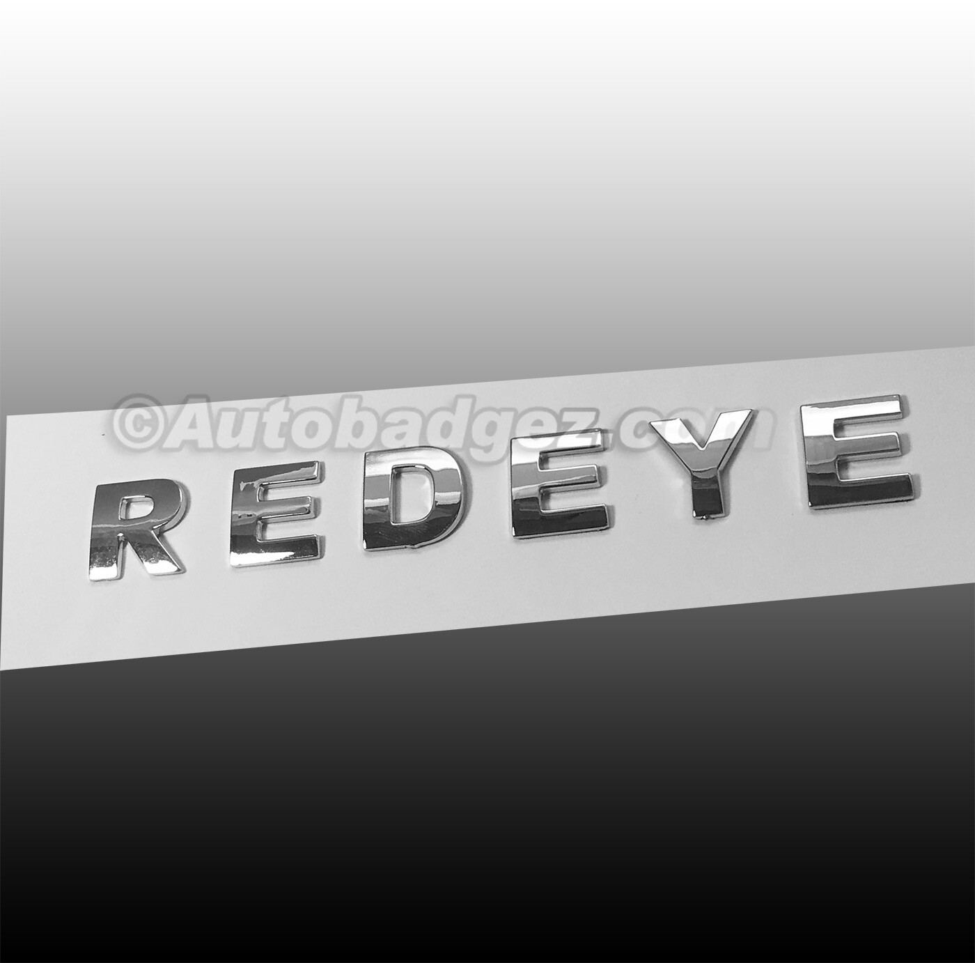1 - Brand New 3D adhesive REDEYE RED EYE chrome lettering emblem badge ...