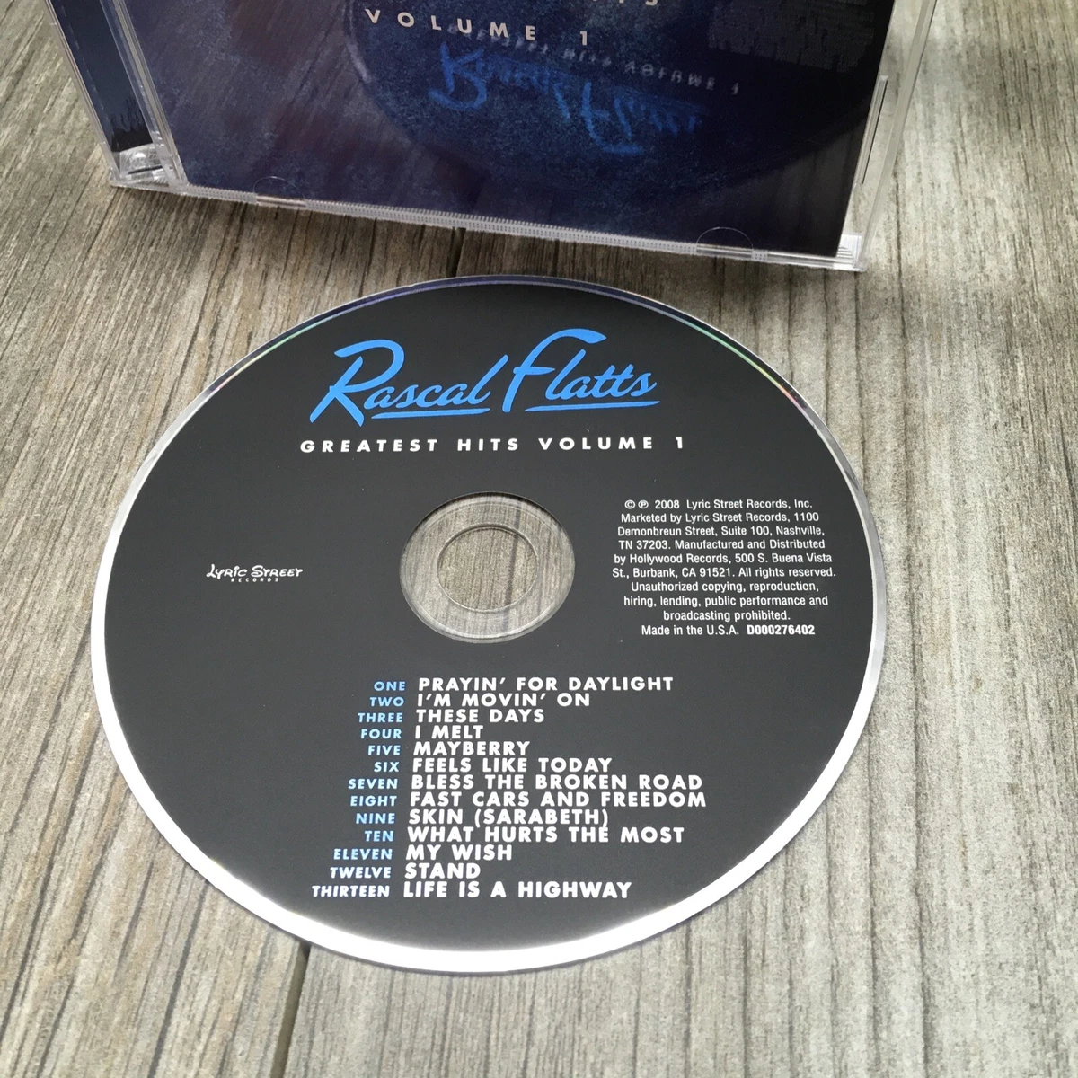 Rascal Flatts Greatest Hits Volume 1