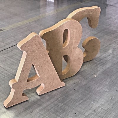 MDF Wooden Letters & Numbers, 18mm thick, Free standing 30cm. Belshaw ...