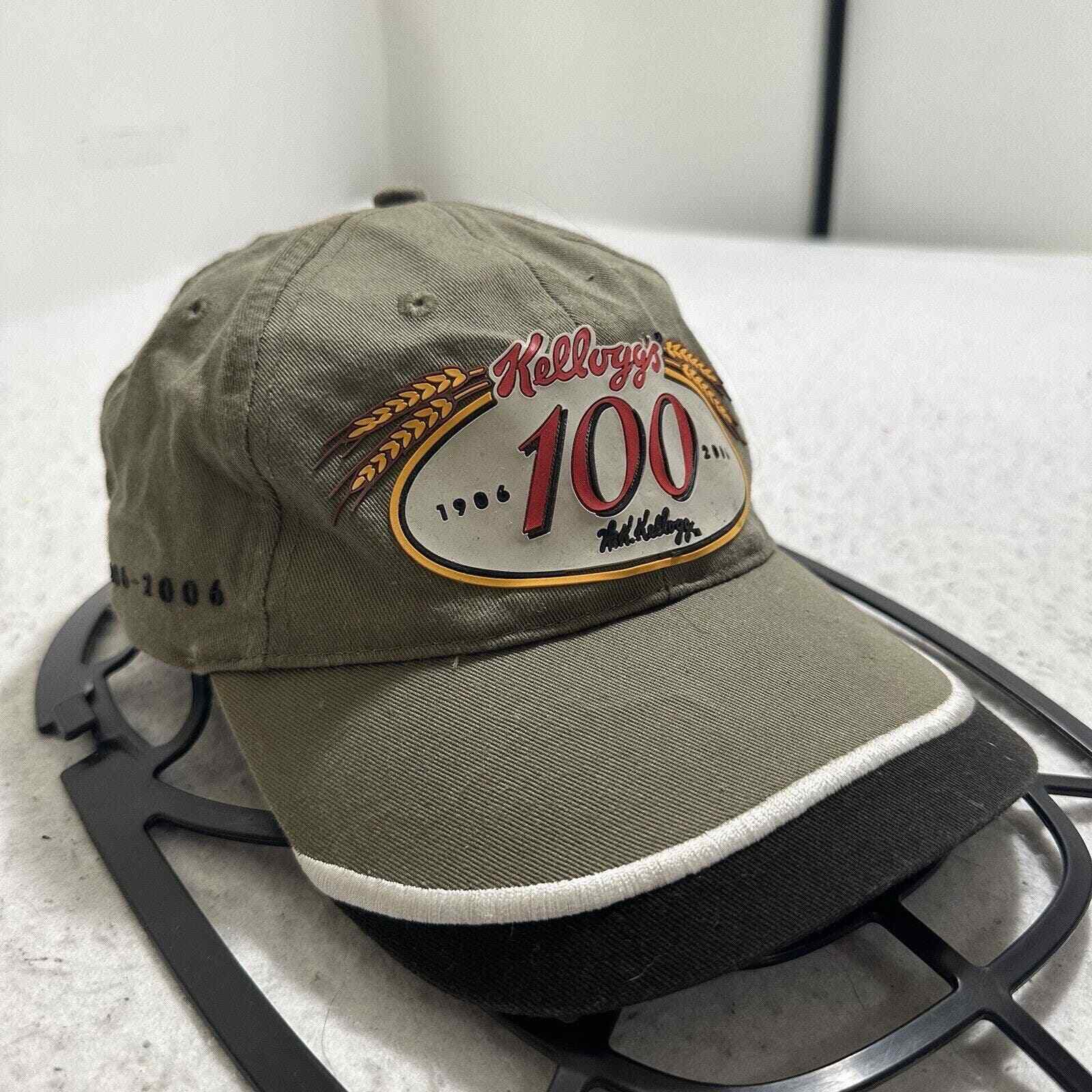 Kellogg's 100 Year Anniversary Adult One Size Tan Hat Baseball Cap 2006 Y2K | eBay