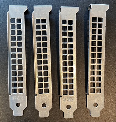 Lot 4 N680D Full Height PCI PCI-e Slot Blank Cover Vented Plate Dell ...