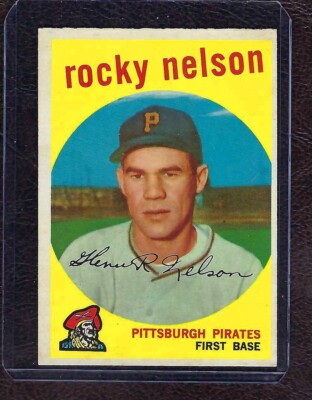1959 Topps Baseball Card #446 Rocky Nelson, Pittsburgh Pirates, EX! | eBay