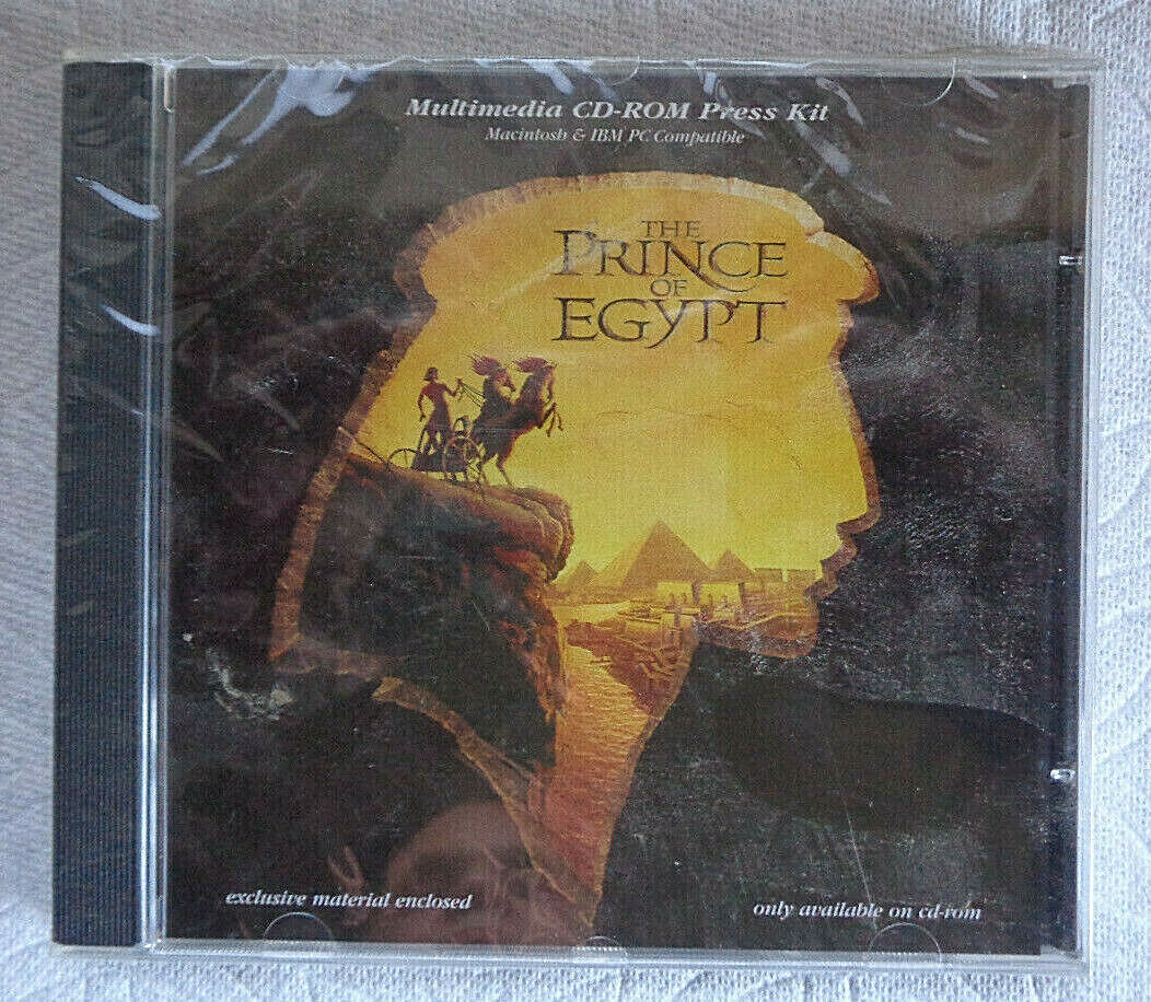 THE PRINCE OF EGYPT 1998 Multimedia CD-ROM Press Kit Val Kilmer Ralph ...