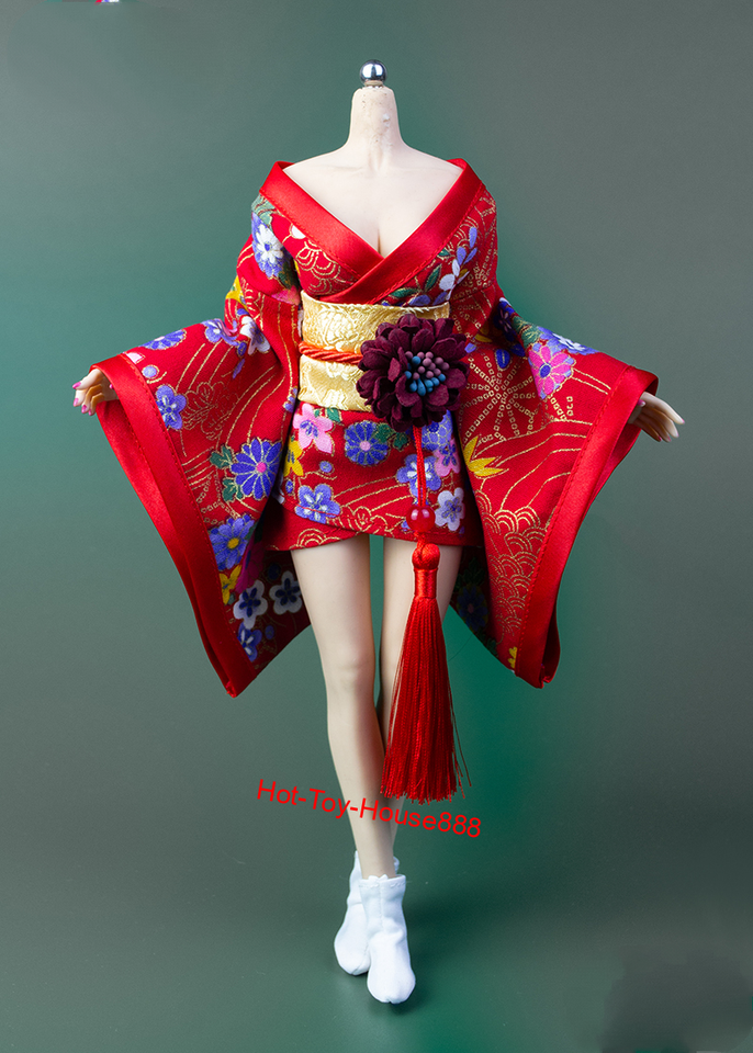 1/6 Japanese Long / Short Bathrobe Kimono Clothes Fit 12" TBL Action ...