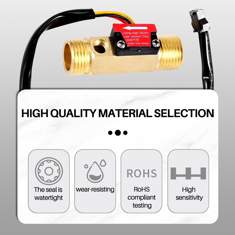 Digital Lcd Display Water Flow Sensor Meter Flowmeter Rotameter ...