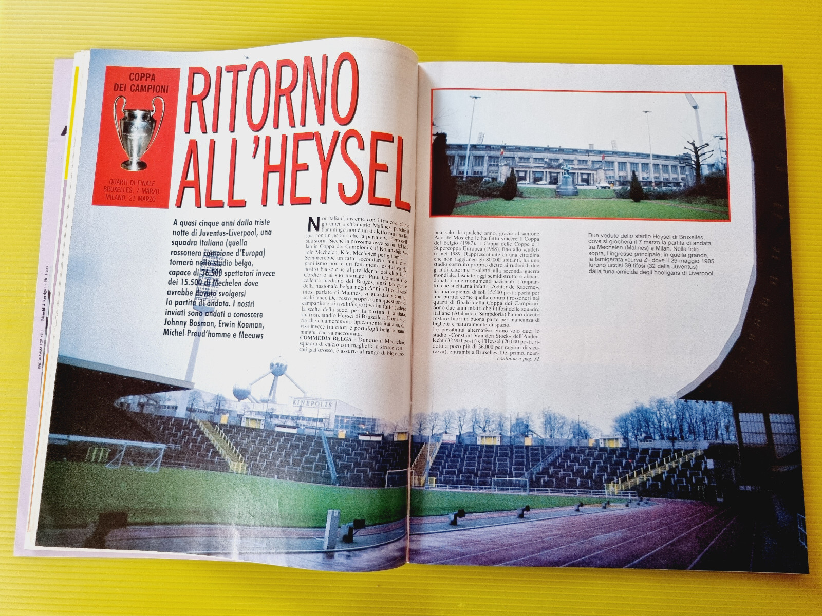 Forza Milan 2 February 1990 Ancelotti-Tassotti-Heysel-Olanda-Italia ...