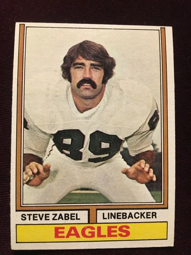 1974 Topps #428 Eagles Steve Zabel Football Card | eBay