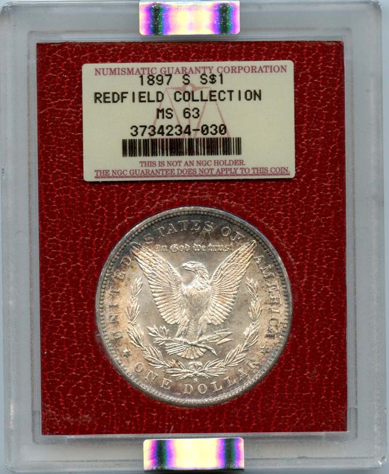 1897-S $1 Morgan Silver Dollar Redfield Collection NGC MS64 | eBay