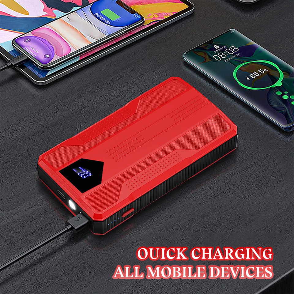 69800mAh 12V Car Jump Starter Jumper Booster Box USB Power Bank Battery ...