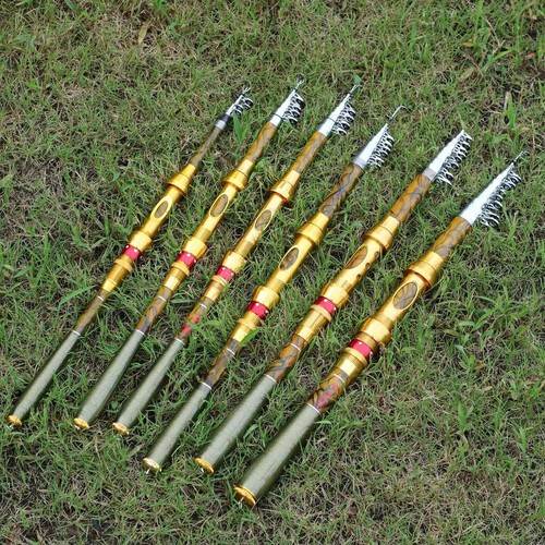 Lure Fishing Rod Carbon Fiber 8-3.6M Telescopic M Power Travel Spinning ...