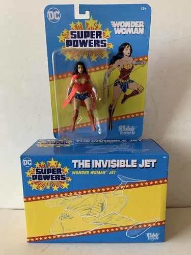 McFarlane Toys DC Super Powers Wonder Woman & Invisible Jet Mint New ...