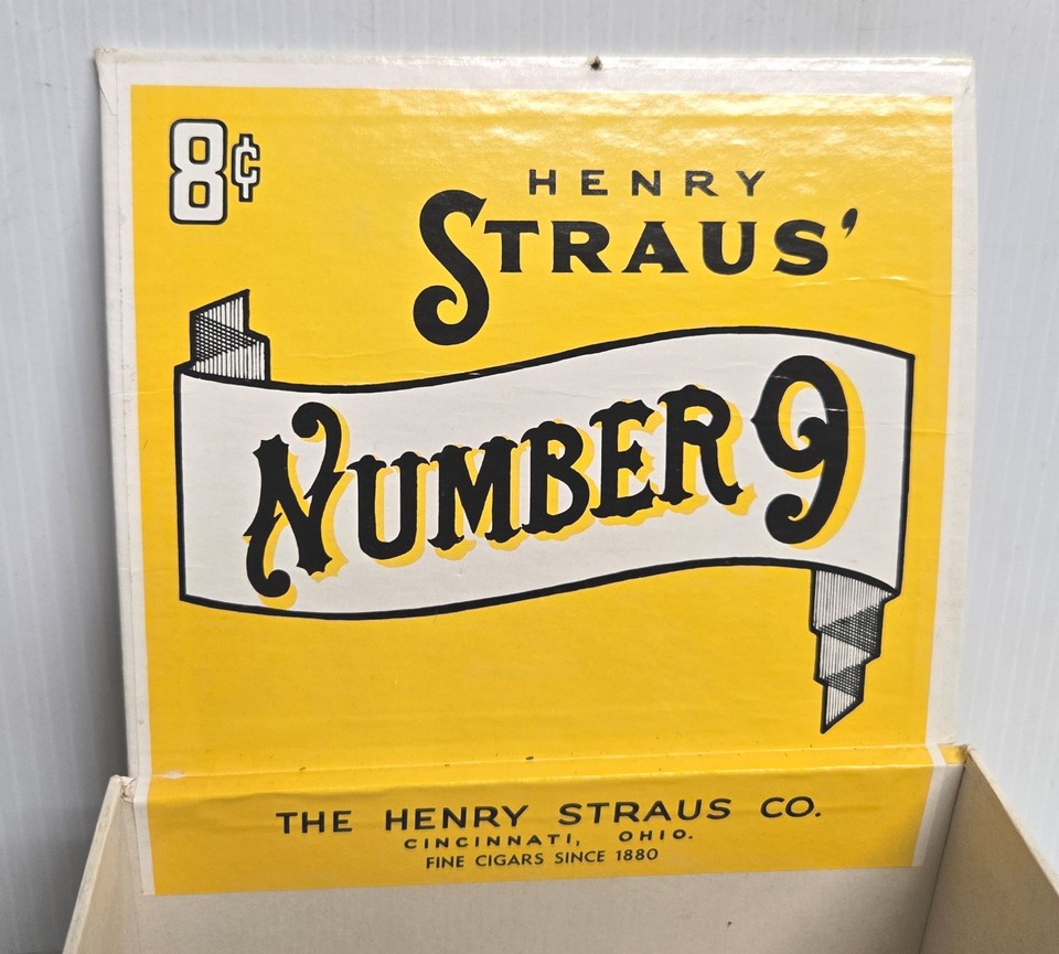 HENRY STRAUS' NUMBER 9 CIGAR BOX - CINCINNATI OHIO | eBay
