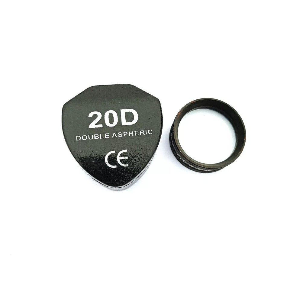 20D Black Color Double Aspheric Indirect Retina Examination Lens With ...