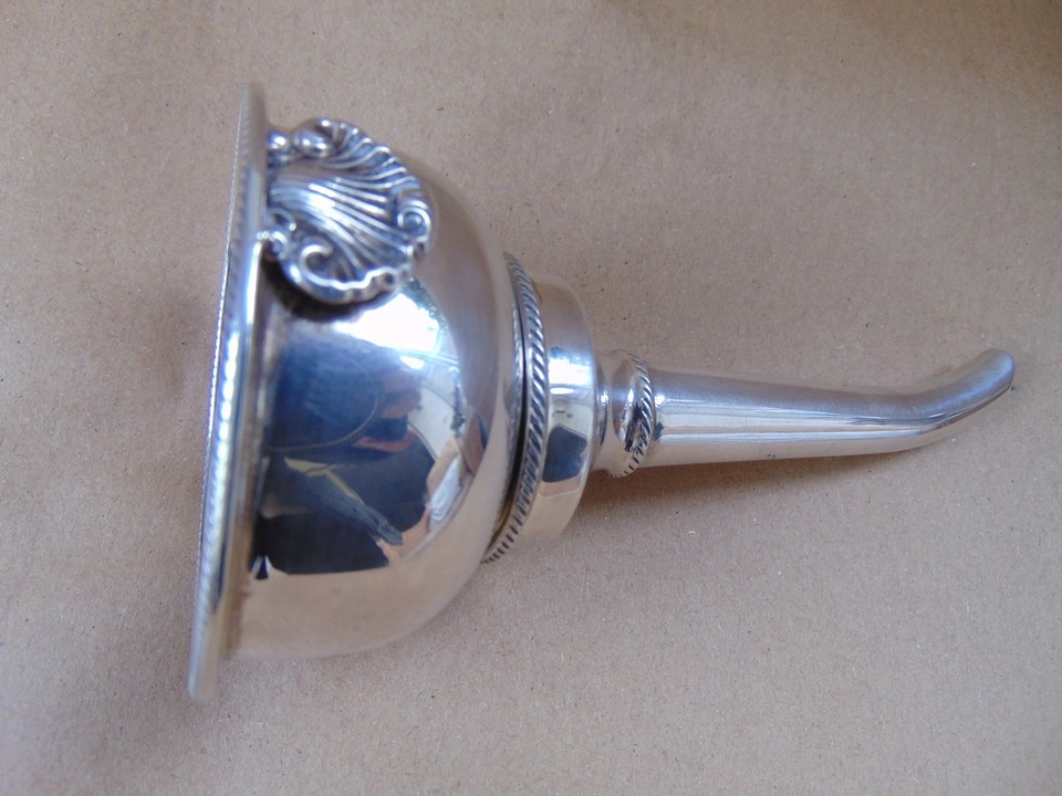 SUPERB STERLING SILVER GADROONED RIM WINE FUNNEL 1989 | eBay
