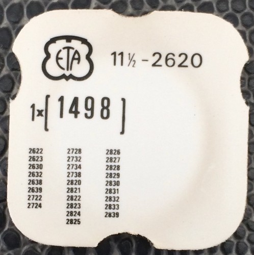 NOS New ETA 2620 1498 Bearing Wheel for Oscillating Weight 2622 2623 ...