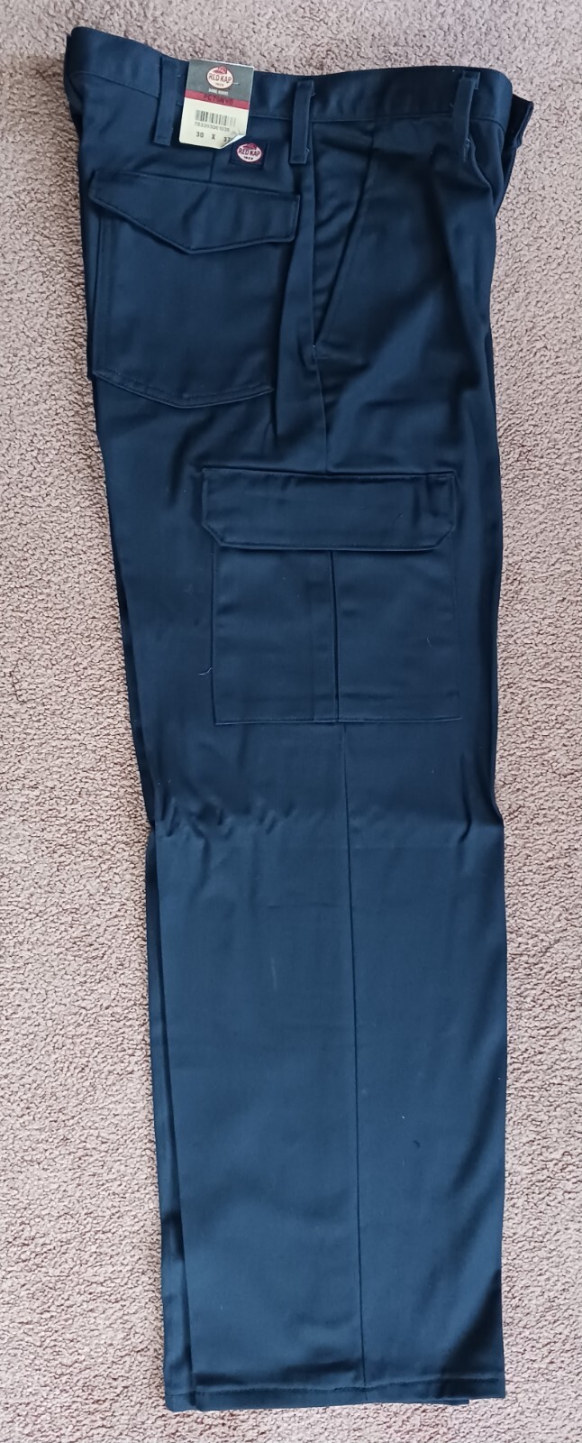 Men's Cotton Cargo Pocket Work Pants - Navy, Red Kap PC76 | eBay