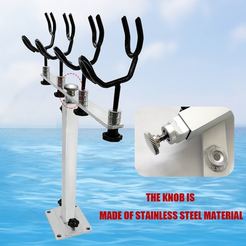 Fishing Pole Holder Boat Aluminum Sure Grip Rod Pod Steel PVC Coated ...