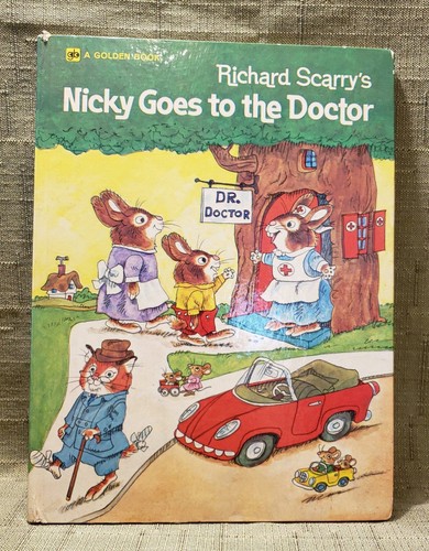 Vintage 1972 Golden Book Nicky Goes To The Doctor By Richard Scarry ...