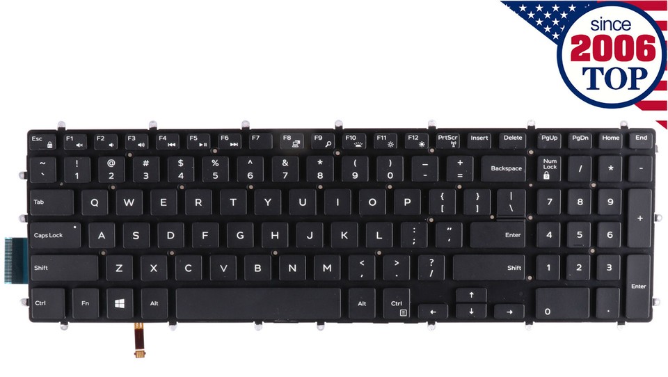 US Backlit Keyboard for Dell Inspiron 15-3580 3581 3582 3583 3584 3585 ...