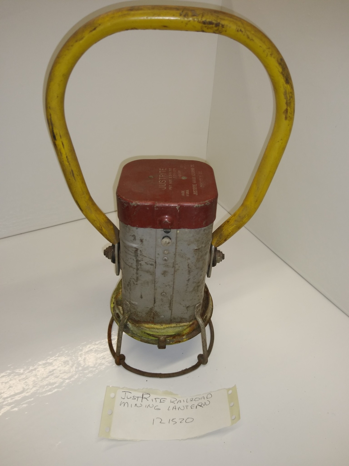 Vintage JUSTRITE Railroad Conductors *Mining Lantern! Battery Operated ...