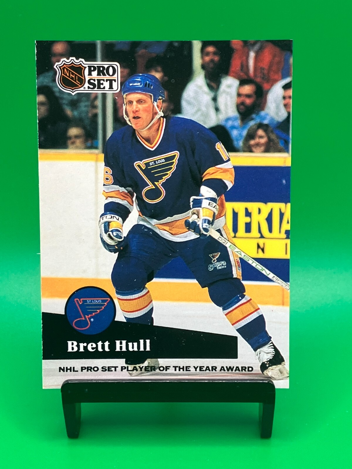 1991-92 Pro Set NHL Player of the Year Brett Hull St. Louis Blues #326 ...