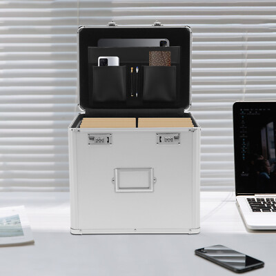 Lockable Security Chest Safe Waterproof Fireproof File Box Storage Home ...