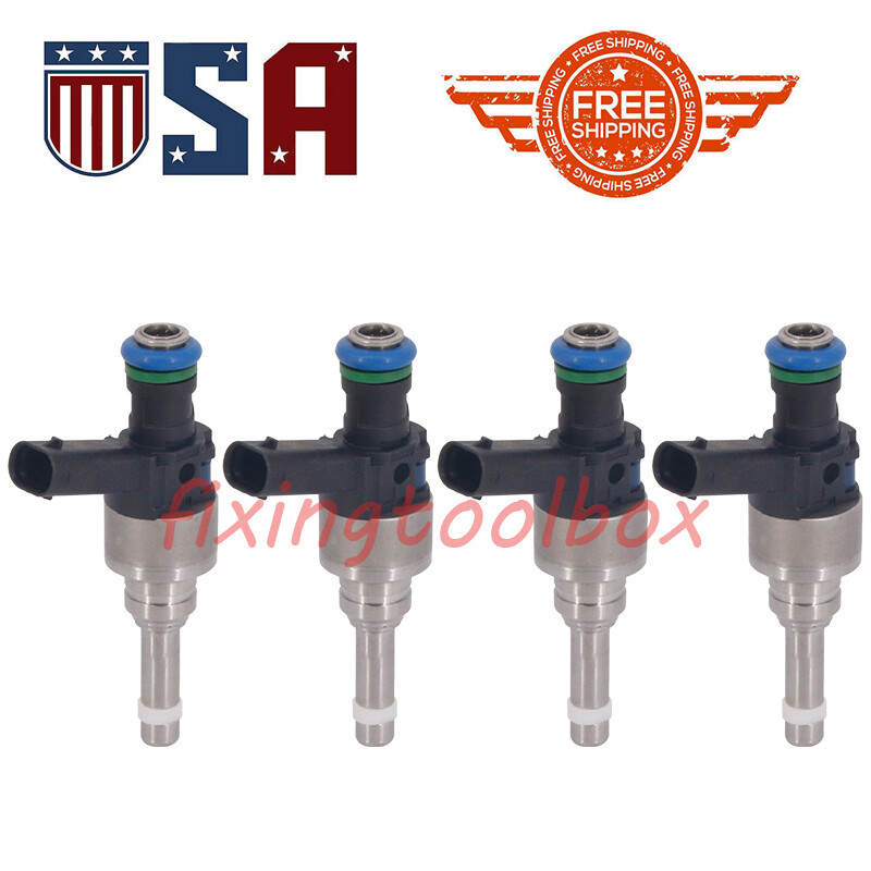353102G710 Set of 4 Fuel Injectors For Hyundai Sonata Kia Sportage 2.4 ...