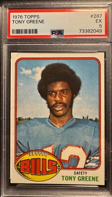 Tony Greene 1976 Topps #287 Buffalo Bills PSA 5 EX | eBay